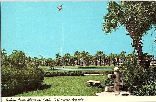 Postcard MONUMENT SCENE Fort Pierce Florida FL d/20 AJ2445 | eBay