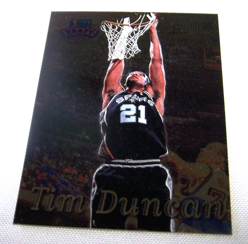 Tim Duncan 1997-98 Topps Stadium Club NBA Draft Rookie Card RC #201 ...