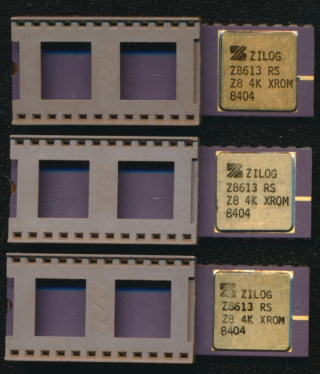 NEW -Original Zilog 78613 RS - Z8 4K XROM - Piggyback Dev Chip | eBay