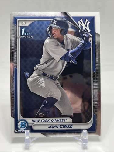 2024 Bowman Chrome Base 1st JOHN CRUZ #BCP-77 Yankees | eBay