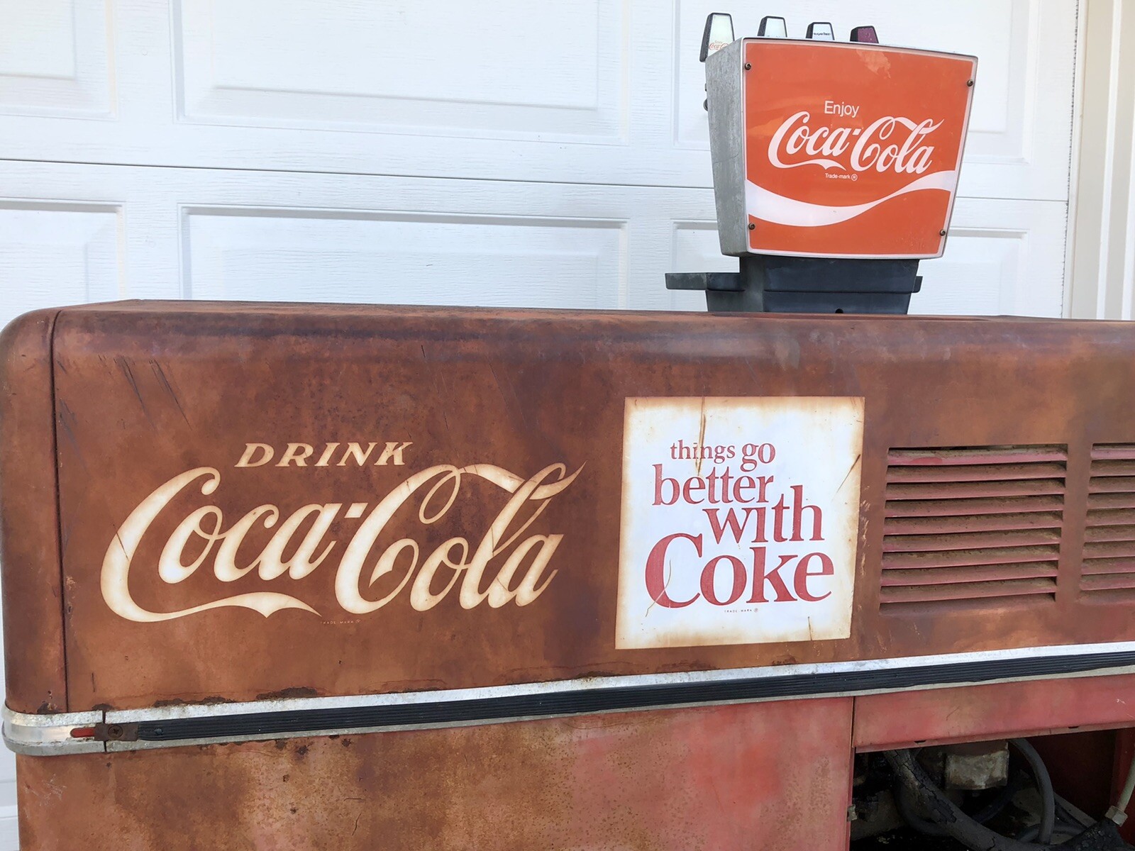 Vintage Coca Cola Ice Box, Fountain Machine, Soda Machine, Coke ...