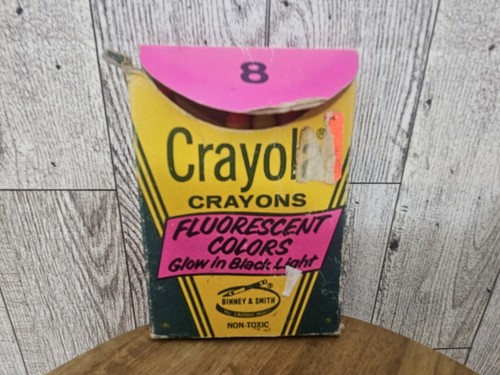Vintage Crayola Fluorescent Crayons Binney & Smith 80 Pack Set Of 7 ...