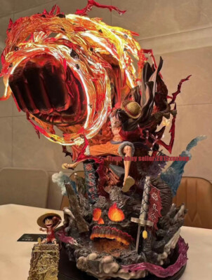 CUSTOMIZED One Piece Red Roc Monkey D. Luffy 1/6 GK Resin Figures Model ...