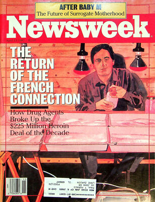 Newsweek Magazine April 13 1987 Drug Agents Heroin Deal Busted French ...