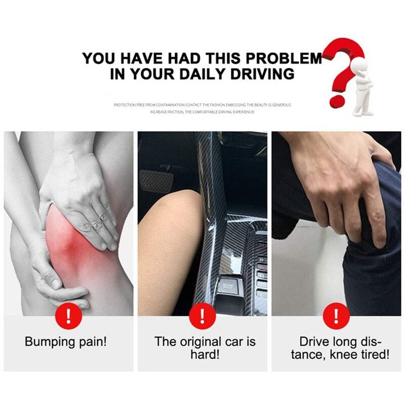 2X(Universal Car Armrest Cushion Automotive Soft Leather Center Console ...