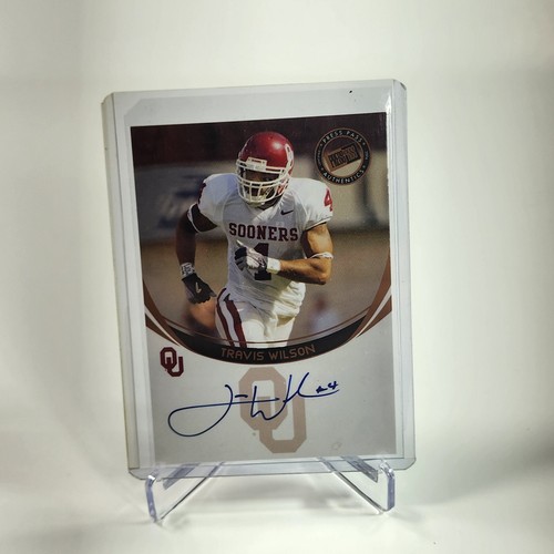 Travis Wilson rookie 2006 Press Pass Authentic Autograph Oklahoma ...