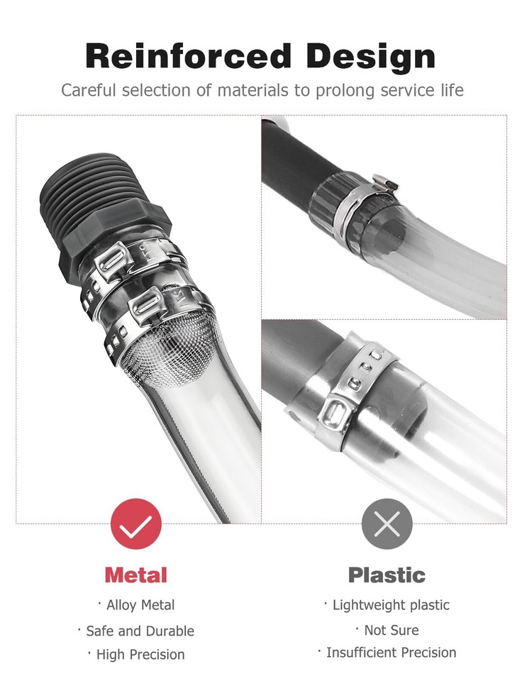 2-Pack VP Fuel Jug Hose, Gas Tank Nozzle Compatible with LC2 Jugs Gas ...