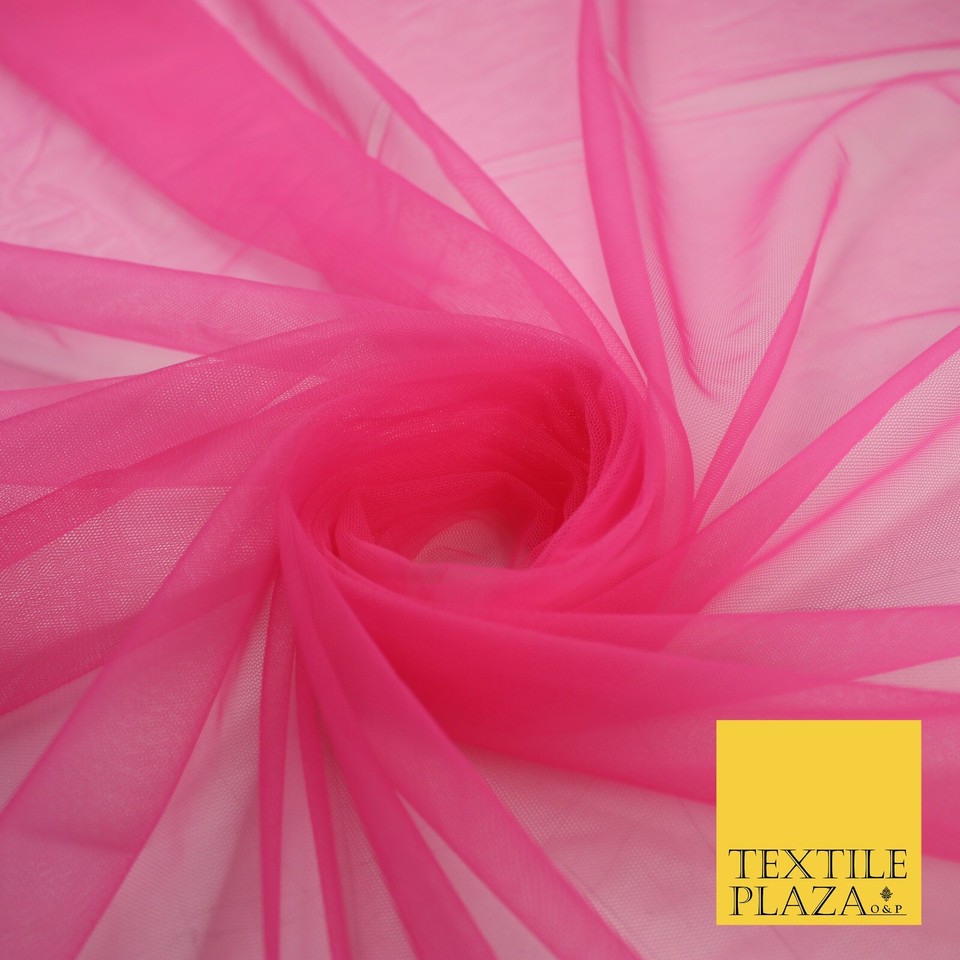 OVER 90 COLOURS - Soft Plain Sheer Tulle Net Fabric Tutu Fairy Veil ...