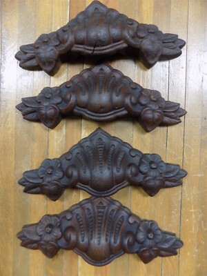 Drawer Pulls - Hand Carved Walnut Wood Drawer Pulls