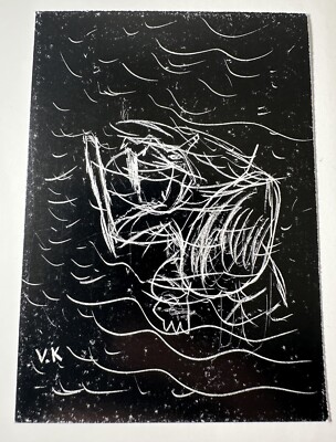 Leopard Warrior Scratch Art by Vk 1/7 | eBay
