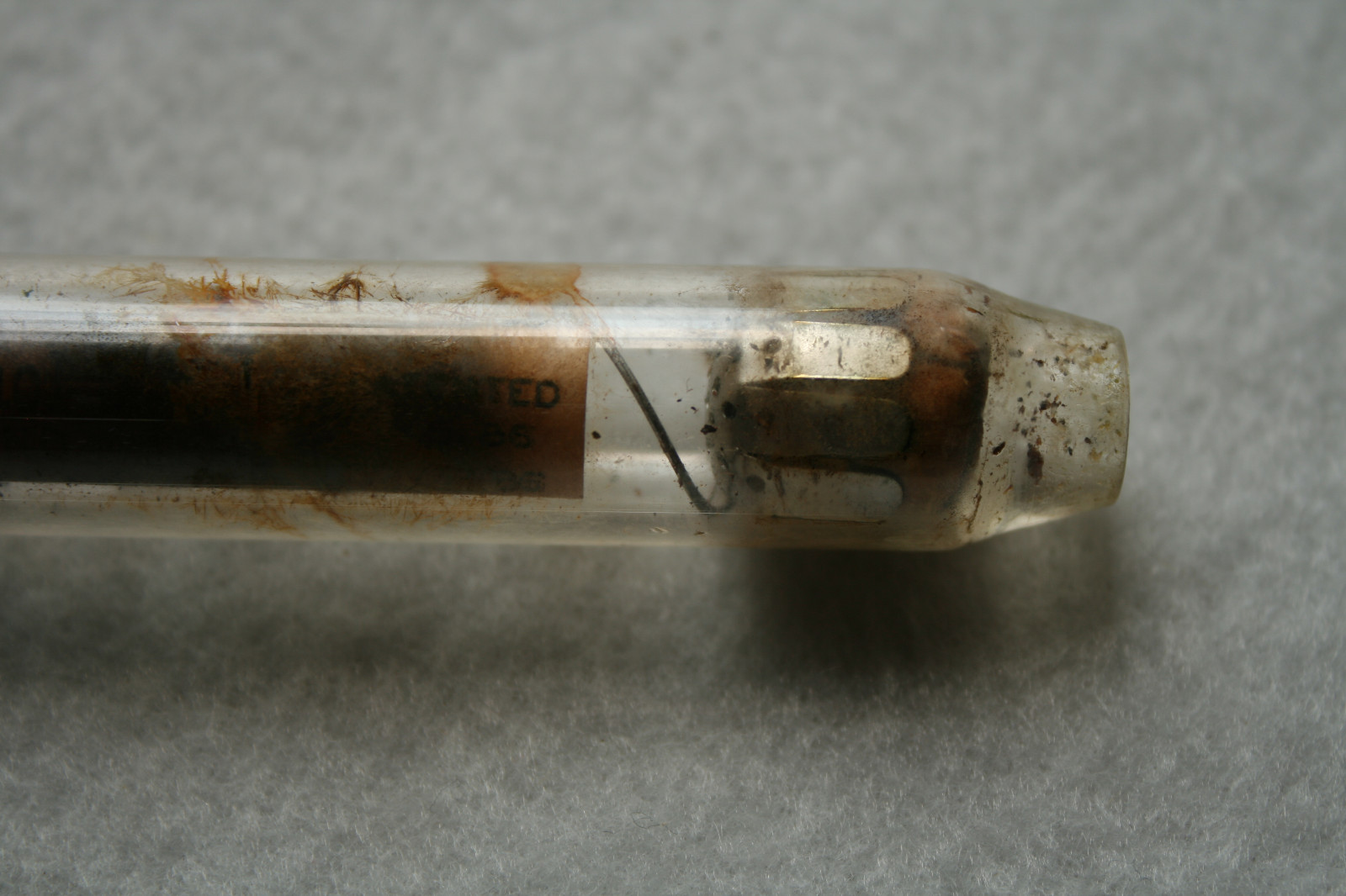 Rare Antique Menthol Inhaler Metal Copper (?) Case Glass Tube Cushman ...