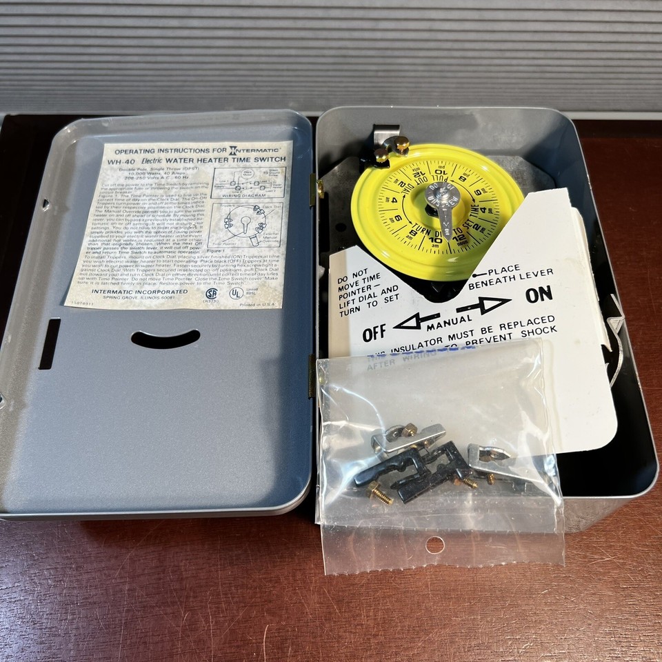 Intermatic The Little Gray Box WH40 Electric Water Heater Timer 10000 ...