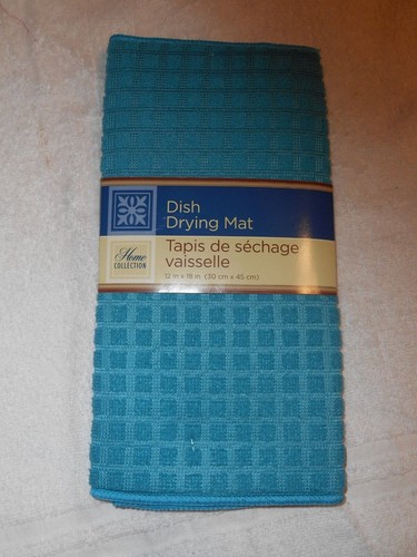 Home Collection Absorbent Fast Drying Teal B Microfiber Dish Drying ...