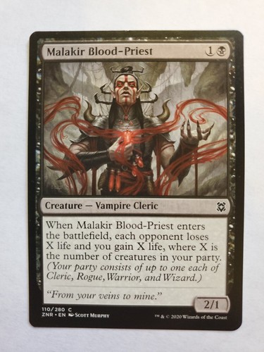 MTG Magic The Gathering Card Malakir Blood-Priest Creature Vampire ...