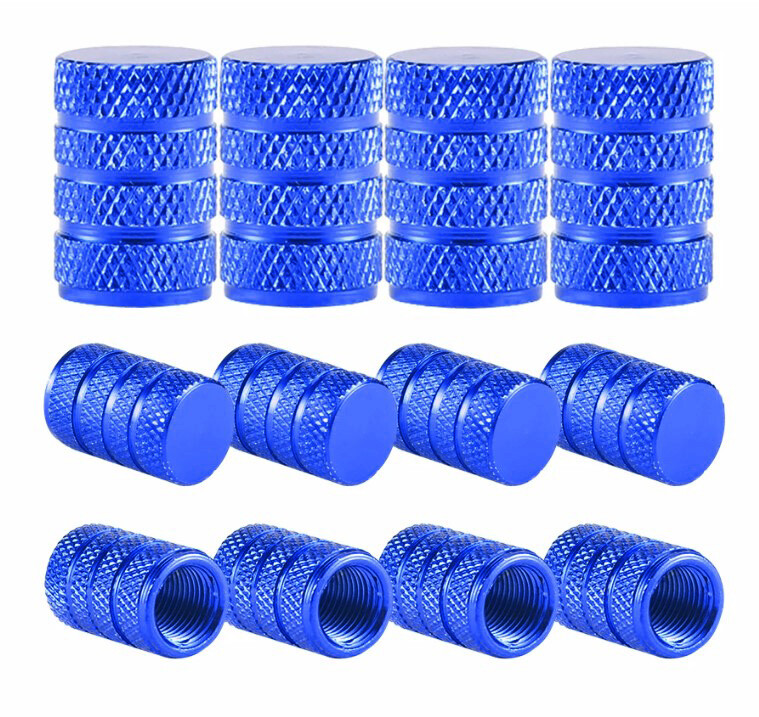 Blue Barrel Aluminum Tire Valve Caps - Sets of 4, 8, 12 or 20 ...