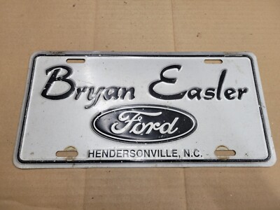 Bryan Easler Ford Hendersonville Metal Car Dealership Dealer License ...