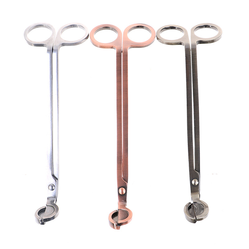 18cm Stainless Steel Candle Wick Trimmer Oil Lamp Scissor Cutter ...