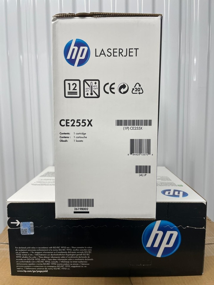 HP 55X CE255X BLACK HIGH YIELD CAPACITY TONER - NEW IN SEALED BOX | eBay