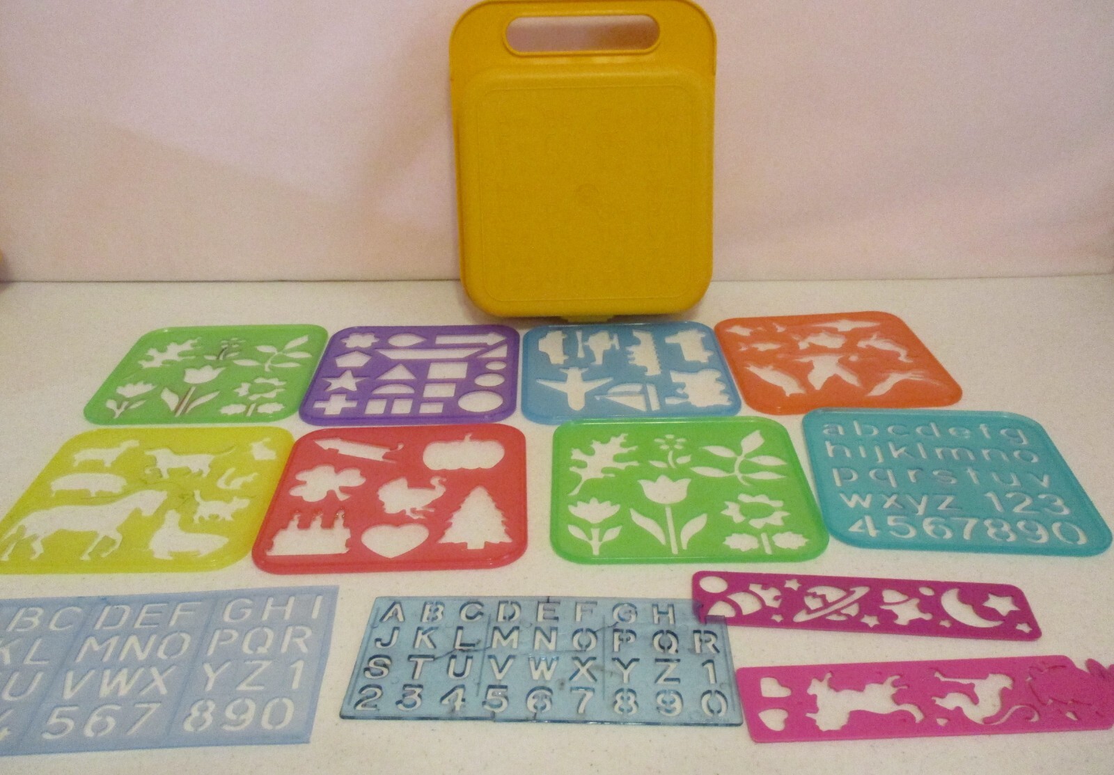 Tupperware-Stencil Case-12 Stencils-Tupper Toy-1987-As Shown | eBay