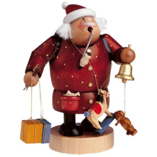 KWO Santa with Toys German Incense Christmas Smoker Made in Erzgebirge ...