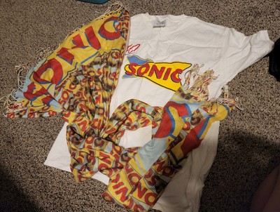 Sonic Swag Scarf And Matching Medium Shirt | eBay