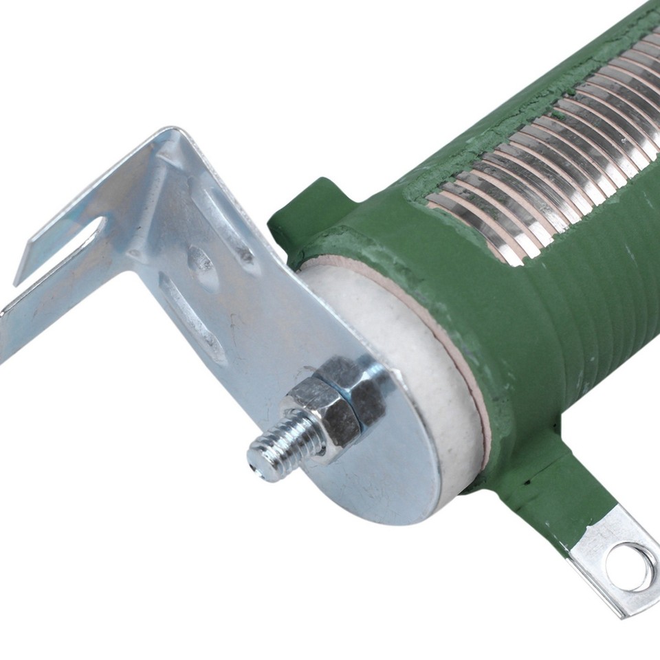 200W Watt 100 Ohm Ceramic Tube Adjustable Rheostat Resistor Green ...