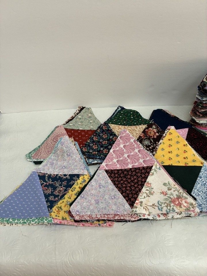 Lot Pre-Cut Quilt Fabric Shapes 12 oz. Ready to Make Quilt | eBay