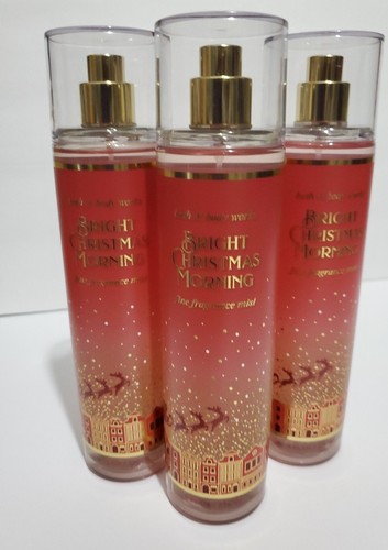 3 PCS BATH & BODY WORKS BRIGHT CHRISTMAS MORNING FINE FRAGRANCE MIST 8 ...