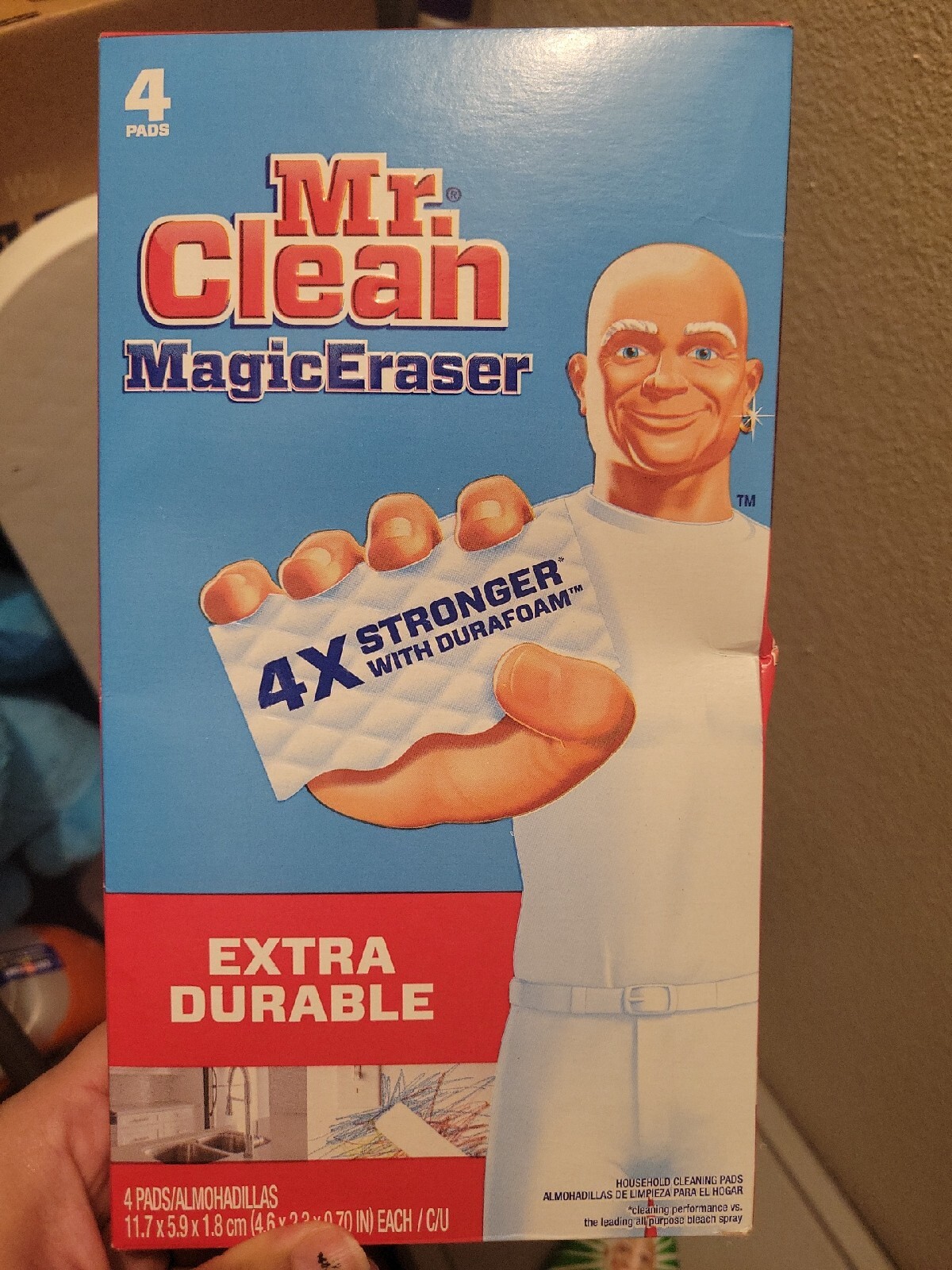 Mr. Clean Magic Eraser Extra Durable 4ct 037000820383ws for sale online ...