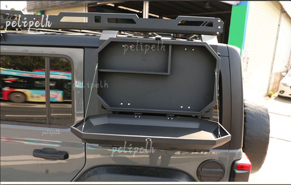 Rear Side Window Storage Box For Jeep Wrangler JL 4D 2018+ Aluminum ...