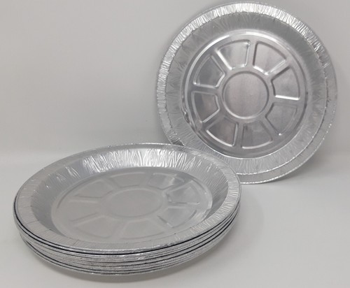 20cm Round Pie Plates Aluminium Foil Plate Tin Tray Dish Bake Oven Cook ...
