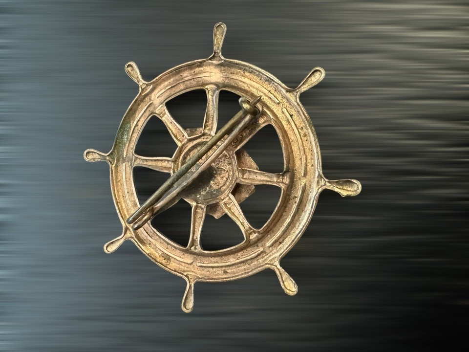 Vintage Statue Of Liberty Ships Wheel Pin/Brooch Enamel | eBay