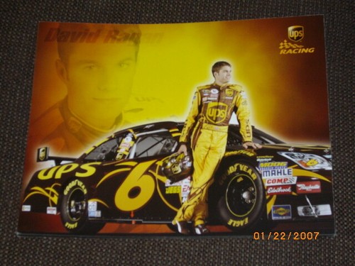 2009 DAVID RAGAN #6 UPS NASCAR POSTCARD | eBay