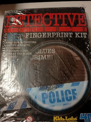 Detective Science Fingerprint Kit Forensic Crime Science Kidz Labs T2 ...