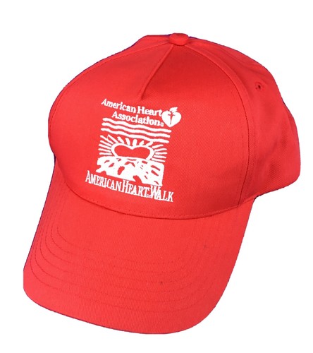 American Heart Association Heart Walk Baseball Cap Hat Adj. Mens Size ...