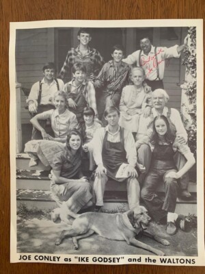 Signed 8x10 Photo THE WALTONS Joe Conley as Ike Godsey & Eric Scott as ...