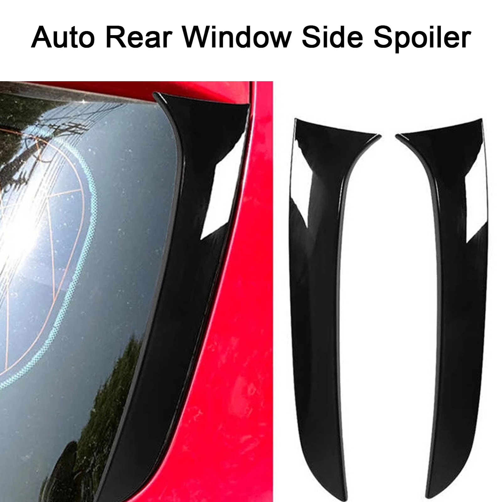 2pcs Rear Window Spoiler High Temperature Resistance Replacement Car ...