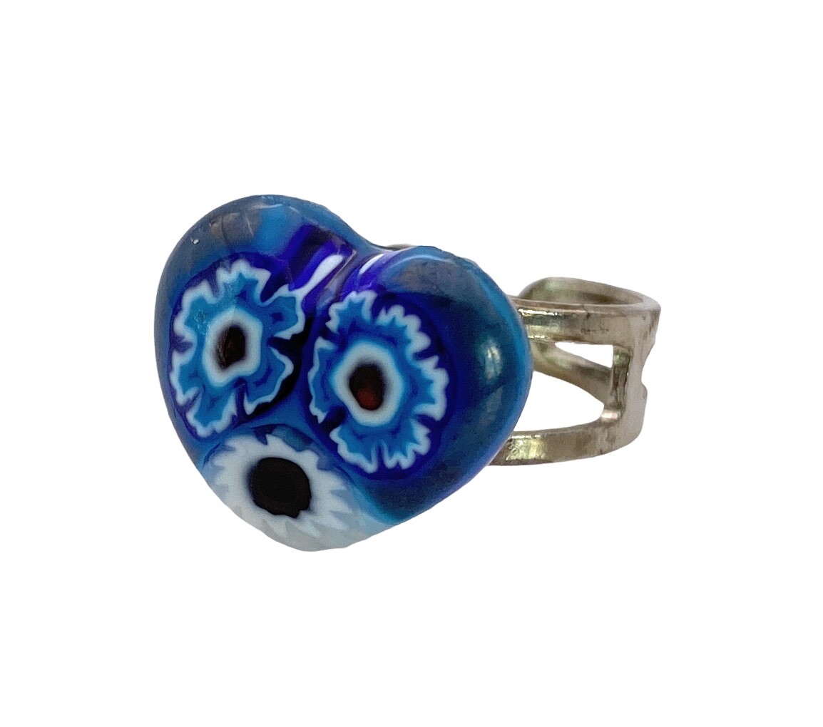 Murano Glass Ring, Murano Glass Jewellery, Handmade Adjustable Ring 1 ...