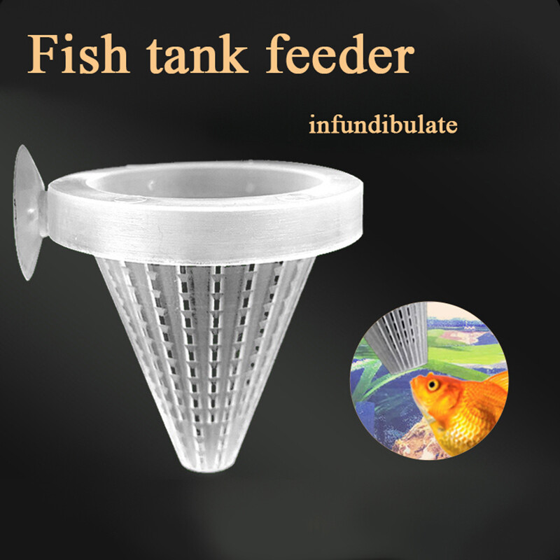Aquarium Tank Live Worm Bloodworm Cone Fish Food Feeder Basket w ...