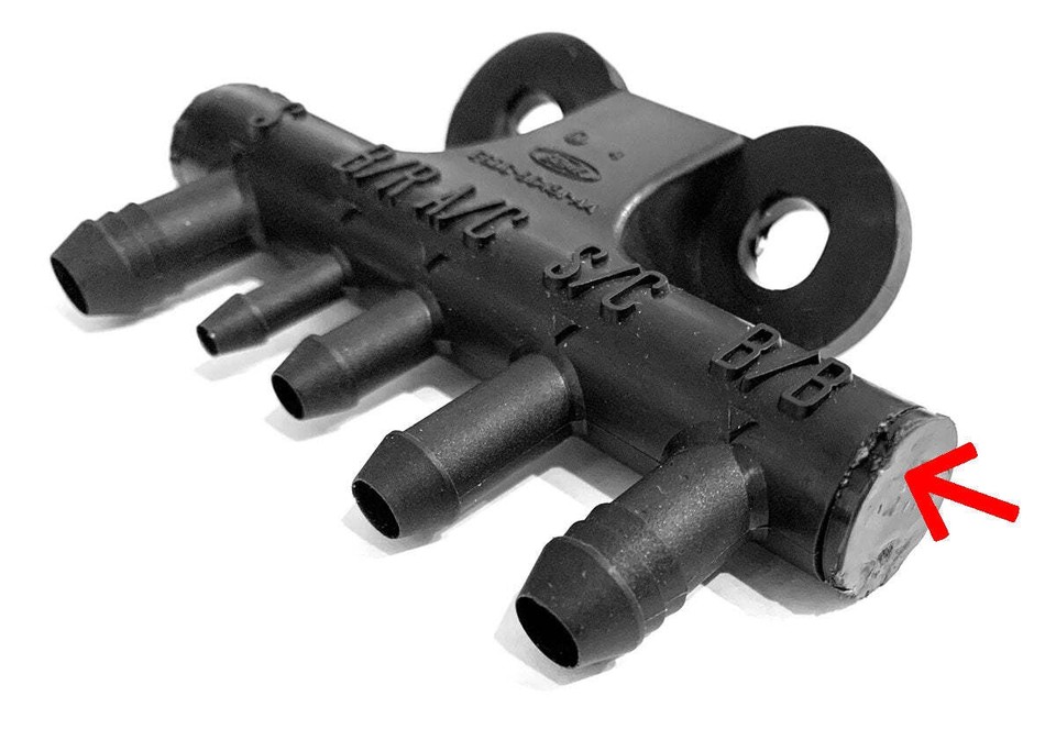 1986-1993 Mustang V8 GT LX Vacuum Distribution Tree Original Ford ...