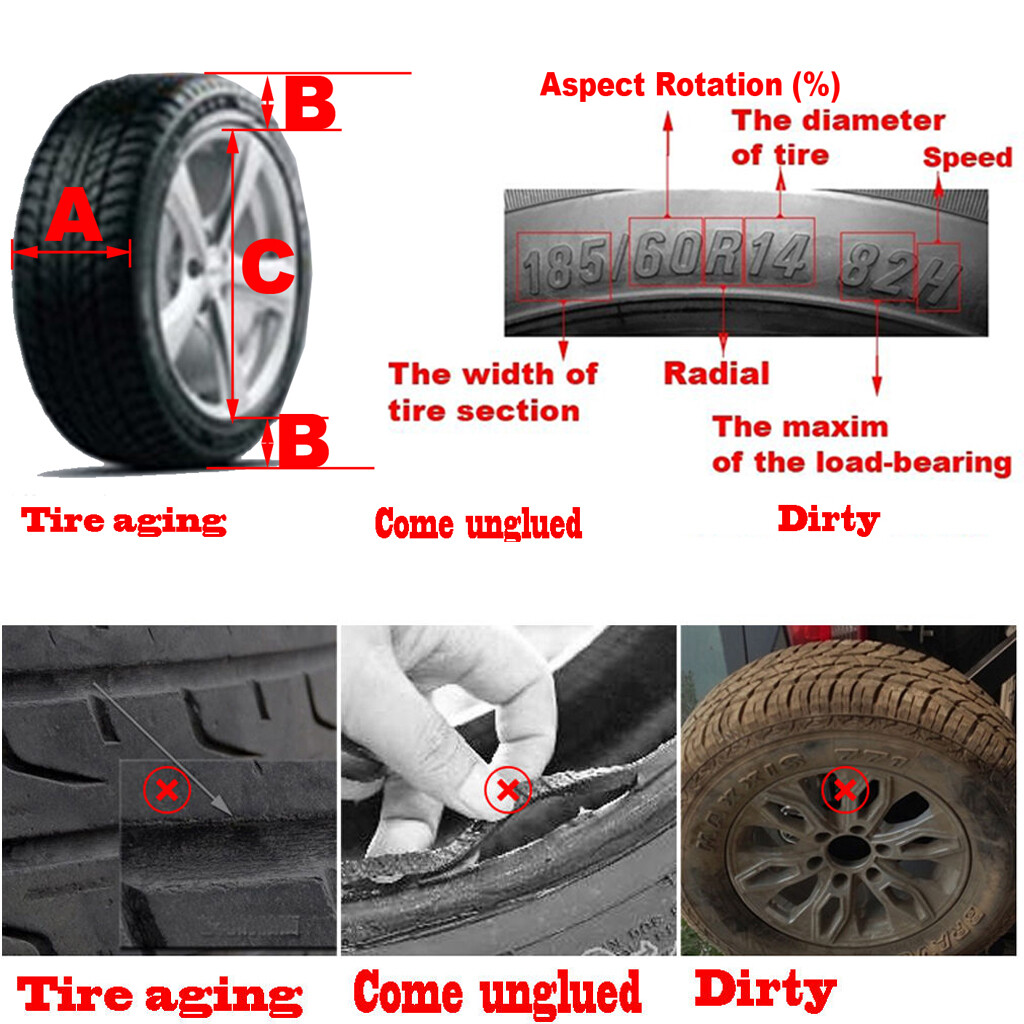 Spare Wheel Tire Cover fits 205/75R14 205/75R15 Heavy Duty Vinyl PU ...