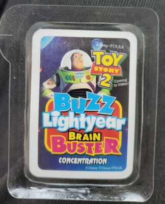 LOT OF 10 DISNEY PIXAR TOY STORY BUZZ LIGHTYEAR BRAIN BUSTER MINI CARD ...