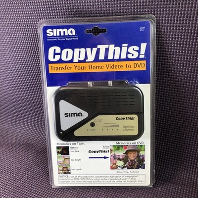 Sima CT-1 VHS Transfer To DVD Copy This Digital Video Enhancer ...