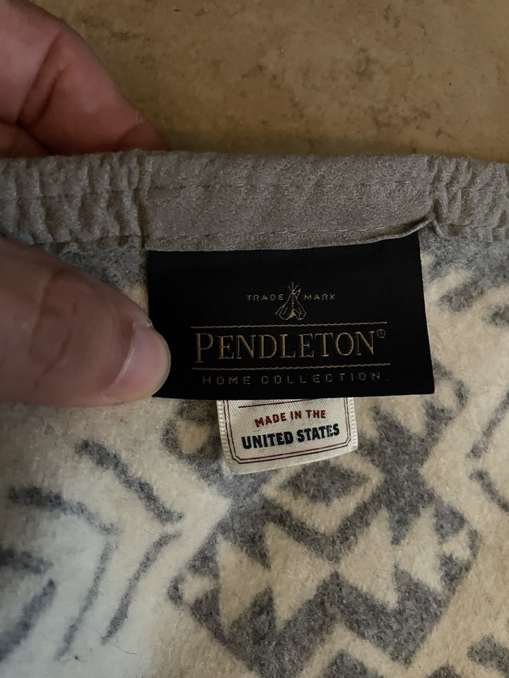 Pendleton Wool Blanket King Size Silver Bark Southwest BIG | eBay