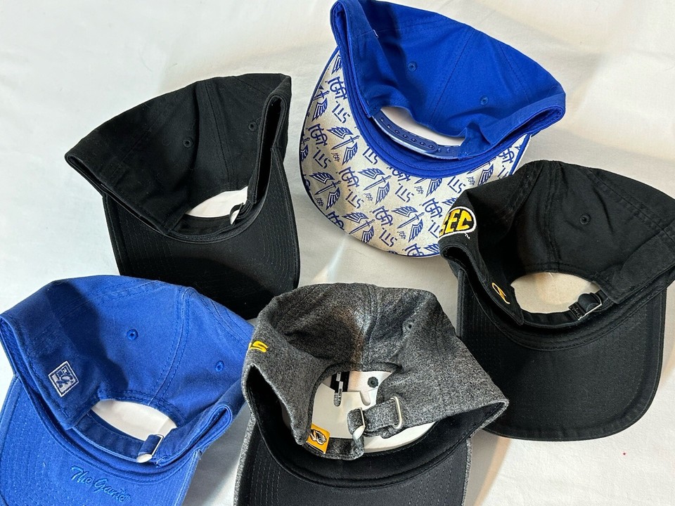 Lot of 5 New St Louis College Sports Strap Back Caps Hats Billikens ...