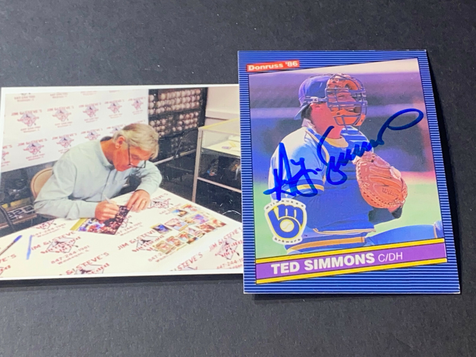 Ted Simmons Milwaukee Brewers Signed Autographed 1986 Donruss Card | eBay