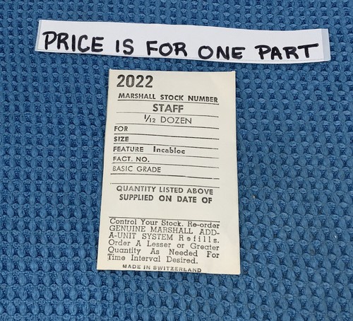 One Marshall 2022 Bal Staff MPN 100/58 New Old Stock (100/1-100/65F) R ...