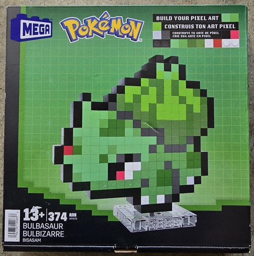 MEGA BLOKS Pokemon Bulbasaur Pixal Art Building Toy Kit - 374 pc NIB | eBay