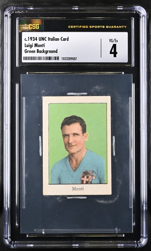 c. 1934 Prewar Italian card, Luis Monti CSG 4 | eBay