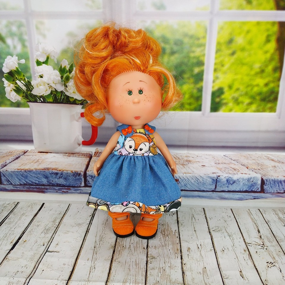 Dressed Doll Mia 9'' from Nines d'Onil red girl boy animal top | eBay